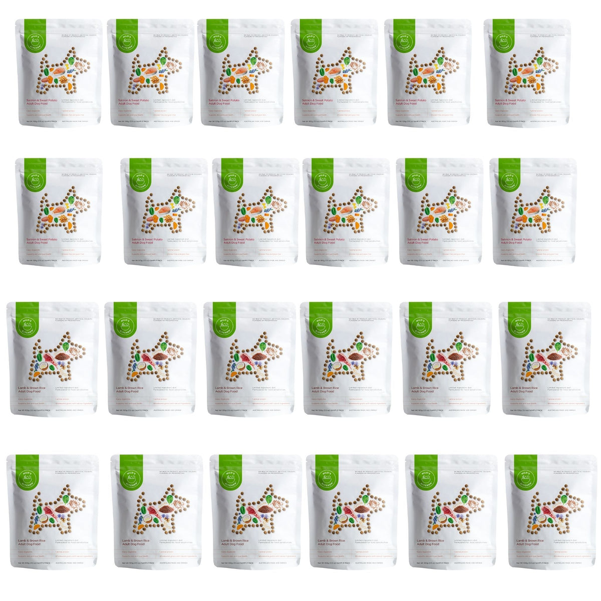 24 x 100g Milo's Kitchen Dog Food Samples (Mixed) — Pet Valu